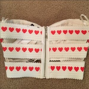 Windsor | Tops | Heart Patterned Crop Tube Top | Poshmark